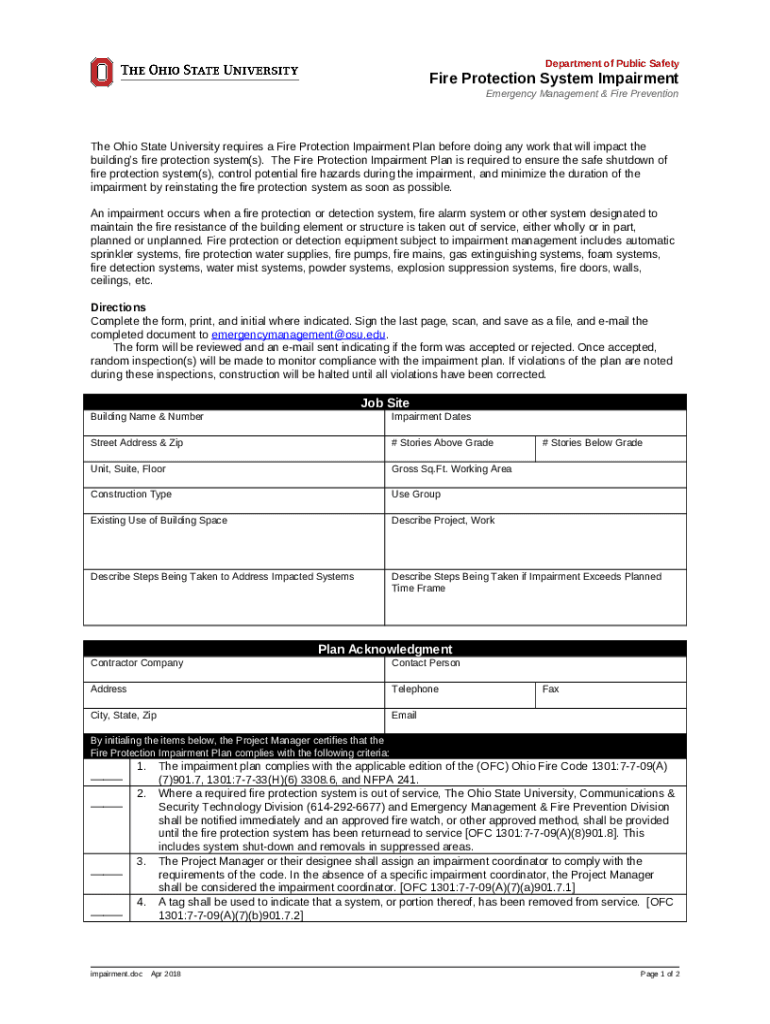 EMFP: FIRE AND LIFE SAFETY COMPLIANCE GUIDE - dps osu Doc Template | pdfFiller