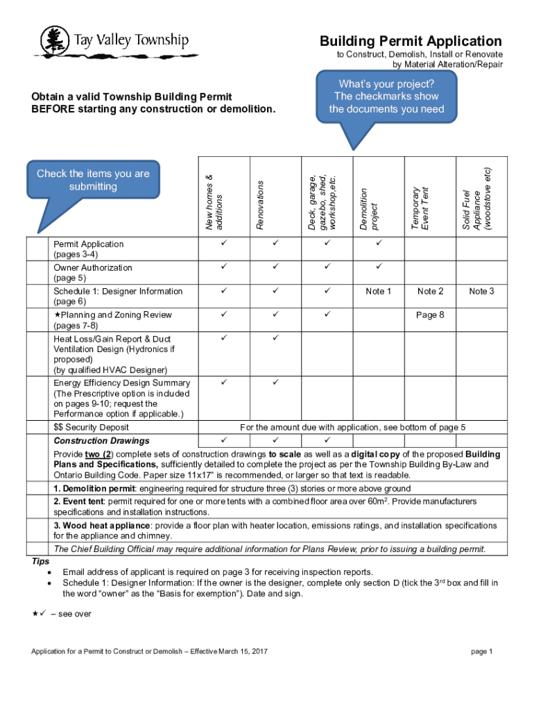 Fillable Online 17-01-01 Application for a Permit to Construct or ...