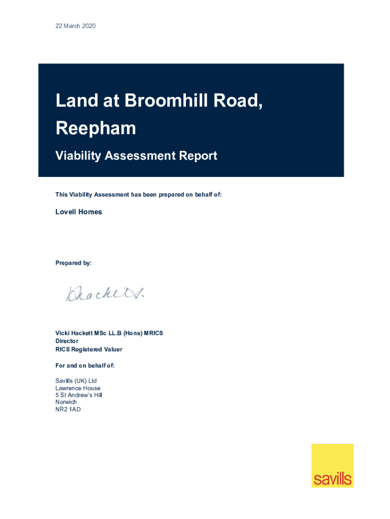 Fillable Online secure broadland gov Assessing viability in planning under the National ... Fax ...