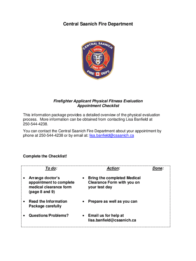 Fillable Online Saanich Fire Department: Fire Services Review Fax Email ...