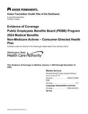 Fillable Online Kaiser Permanente NW (PEBB) Consumer-Directed Health ...