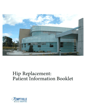 Fillable Online A patient's step-by-step guide to hip replacement ...