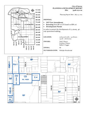 Fillable Online Planning & Development Report File: 7908-0170-00 Fax Email Print - pdfFiller