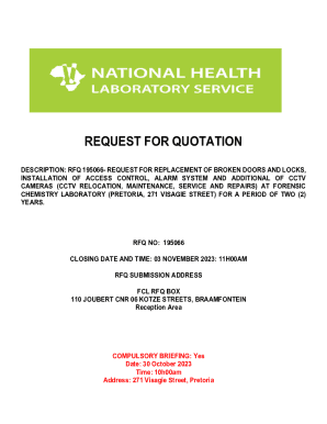 Fillable Online REQUEST FOR QUOTATION (RFQ) (CCTV Cameras) To Fax Email ...