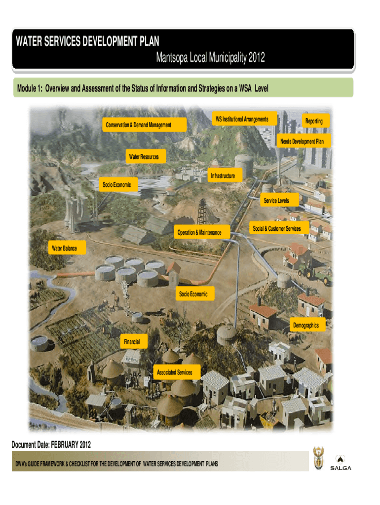 Fillable Online water services development plan - Mantsopa Local ...