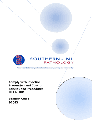 Fillable Online Comply with Infection Prevention and Control Policies ...