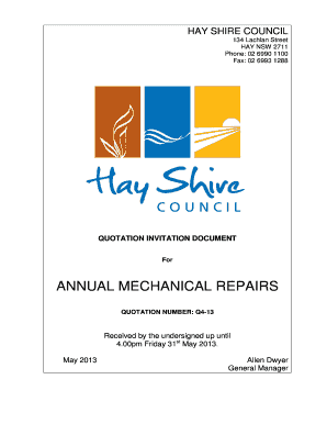 Fillable Online HAY COUNCIL - Hay Shire Council Fax Email Print - pdfFiller