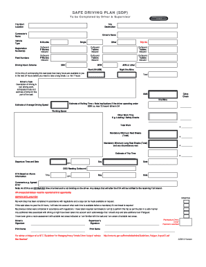Fillable Online Safe Driving Form (No Image) Fax Email Print - pdfFiller