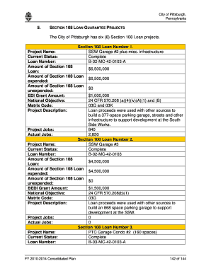 Fillable Online archives hud SECTION 108 LOAN GUARANTEE PROJECTS Fax ...