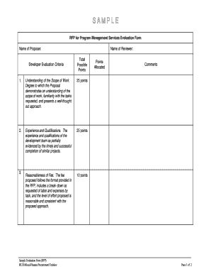 Fillable Online disasterhousing RFP for Program Management Services ...