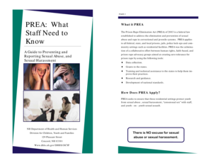 Fillable Online dhhs nh Form 2184 SYSC PREA Staff Handbook - New ...