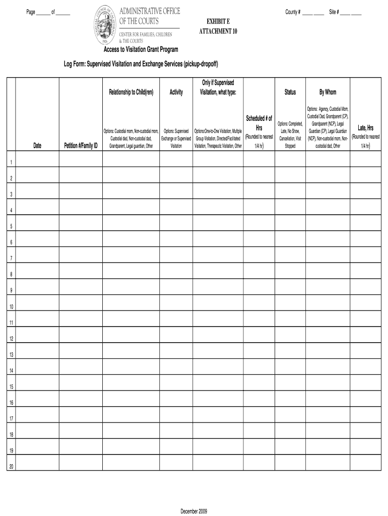 Printable Child Custody Journal Template Fill Online Printable 