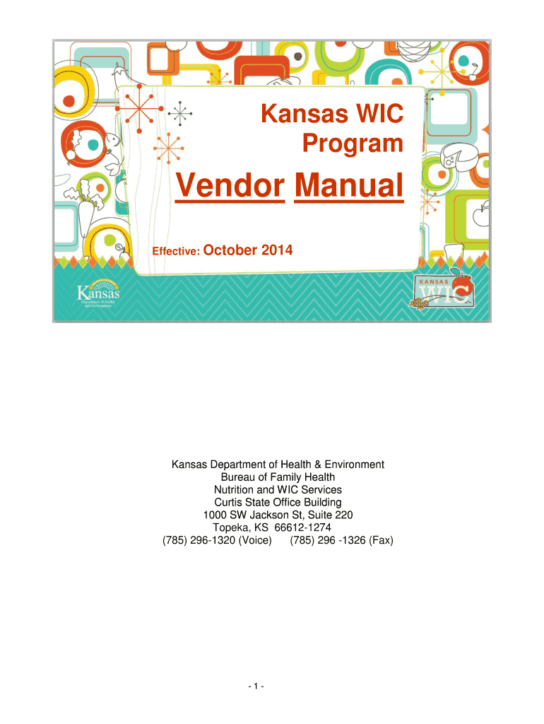 Fillable Online kdheks KANSAS WIC - kdheks Fax Email Print - pdfFiller