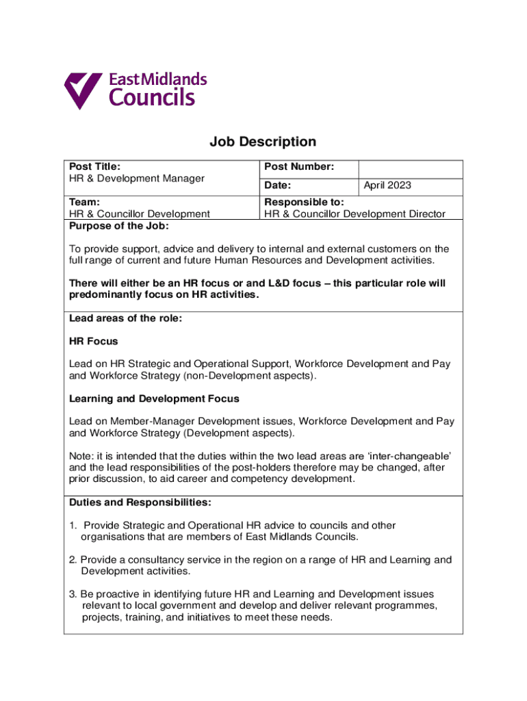 Fillable Online Complete List of Human Resources Job Titles and ... Fax ...