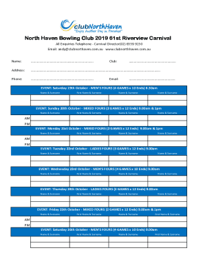Fillable Online Riverview Carnival Entry Form Print.xlsx Fax Email ...