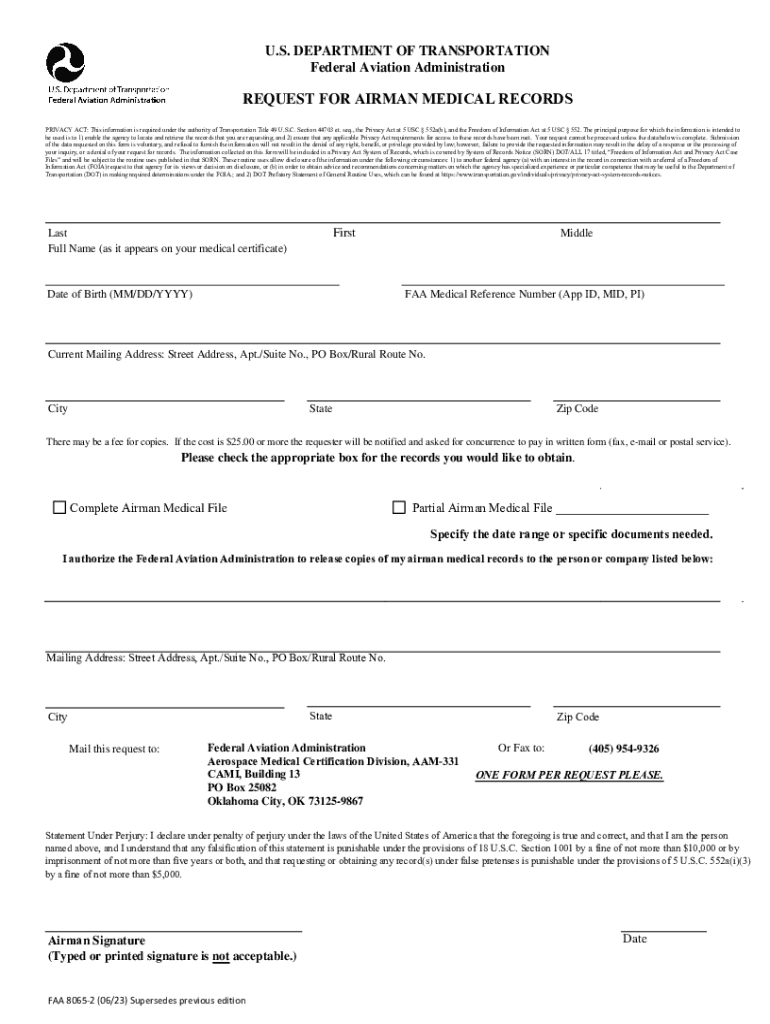 Fillable Online Faa Airman Medical Form Fax Email Print - pdfFiller