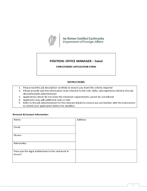 Fillable Online 2021 Draft Application Form - Office Manager Fax Email ...