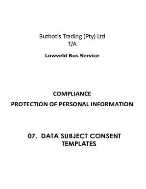 Fillable Online CRSPOPIA07 - DATA SUBJECT CONSENT - TEMPLATES Fax Email ...