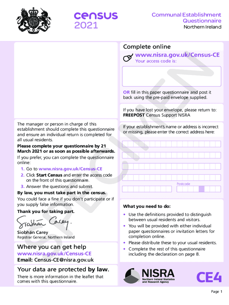 Fillable Online Online Occupancy Survey - Questions and Answers ...