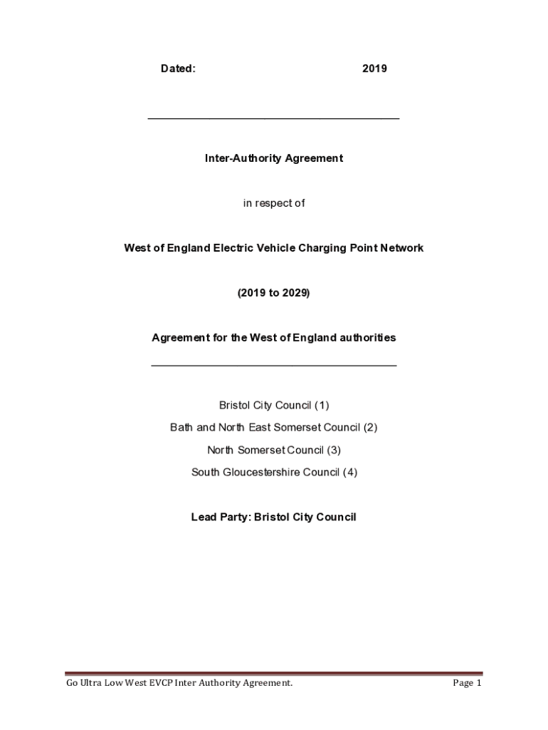 Fillable Online Electric Vehicle Charging Network Inter Authority ...