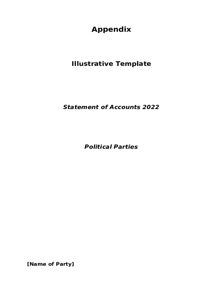 Appendix Illustrative Template Statement of Accounts 2022 ... Doc ...