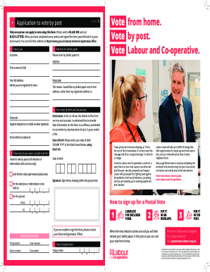 Fillable Online Application to vote by post (overseas) Fax Email Print ...