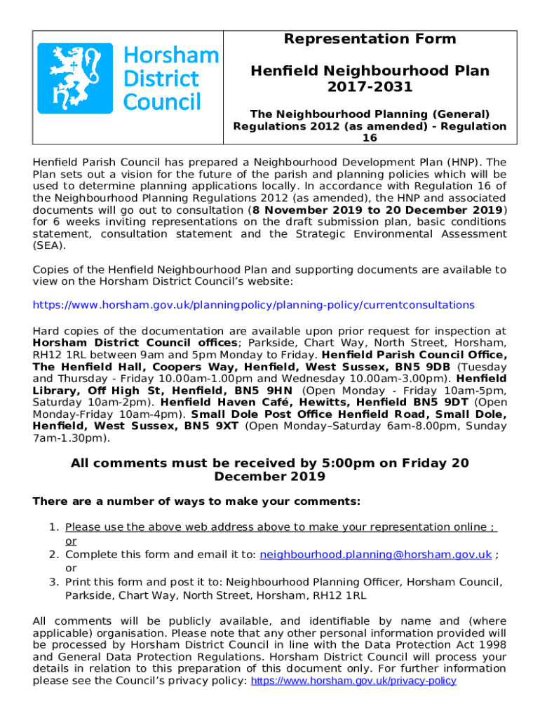 Preparing a neighbourhood development plan Doc Template | pdfFiller