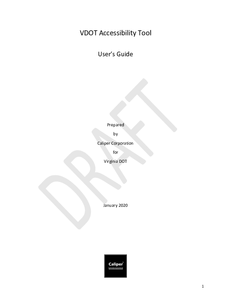 Fillable Online Accessibility Tool To Support VDOT's Smart Scale ...