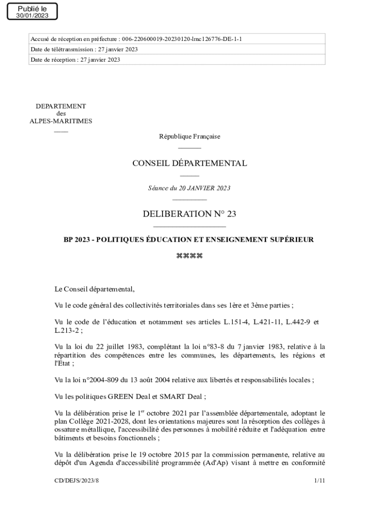 Remplissable En Ligne Accus de rception en prfecture : 006-220600019 ...