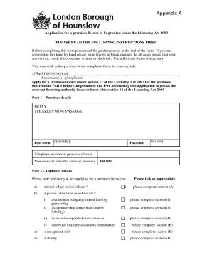 Fillable Online Appendix 1 Site Location Plan and Appendices Fax Email ...