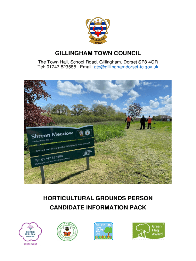 Fillable Online gillinghamdorset-tc gov Gillingham Town Council - Help ...