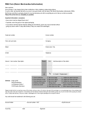 Fillable Online Expert Guide to Return Merchandise Authorization (RMA ...
