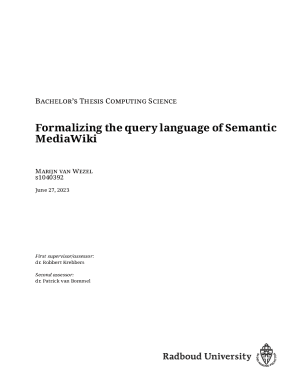 Fillable Online Formalizing the query language of Semantic MediaWiki Fax Email Print - pdfFiller