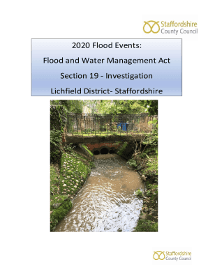 Fillable Online Flood and Water Management Act Section 19 - ... Fax ...