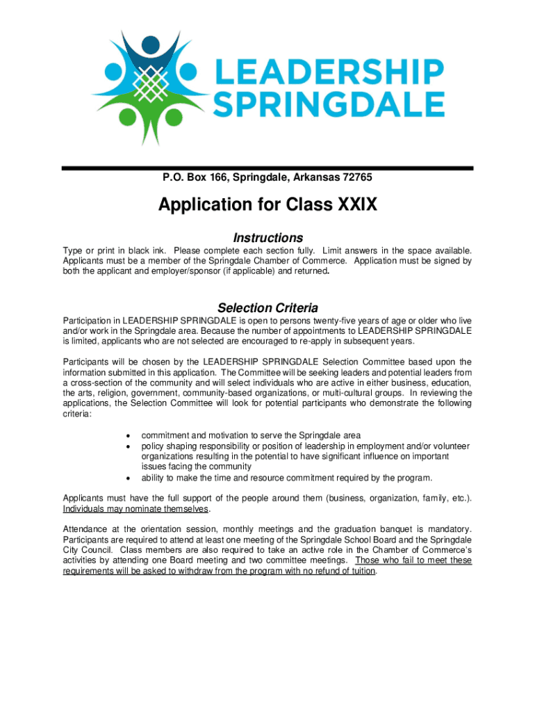 Fillable Online Application for Class XXIX Fax Email Print - pdfFiller