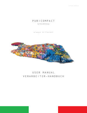 Ausfüllbar Online user manual Puricelli deu eng 2k213 Fax Email Drucken ...