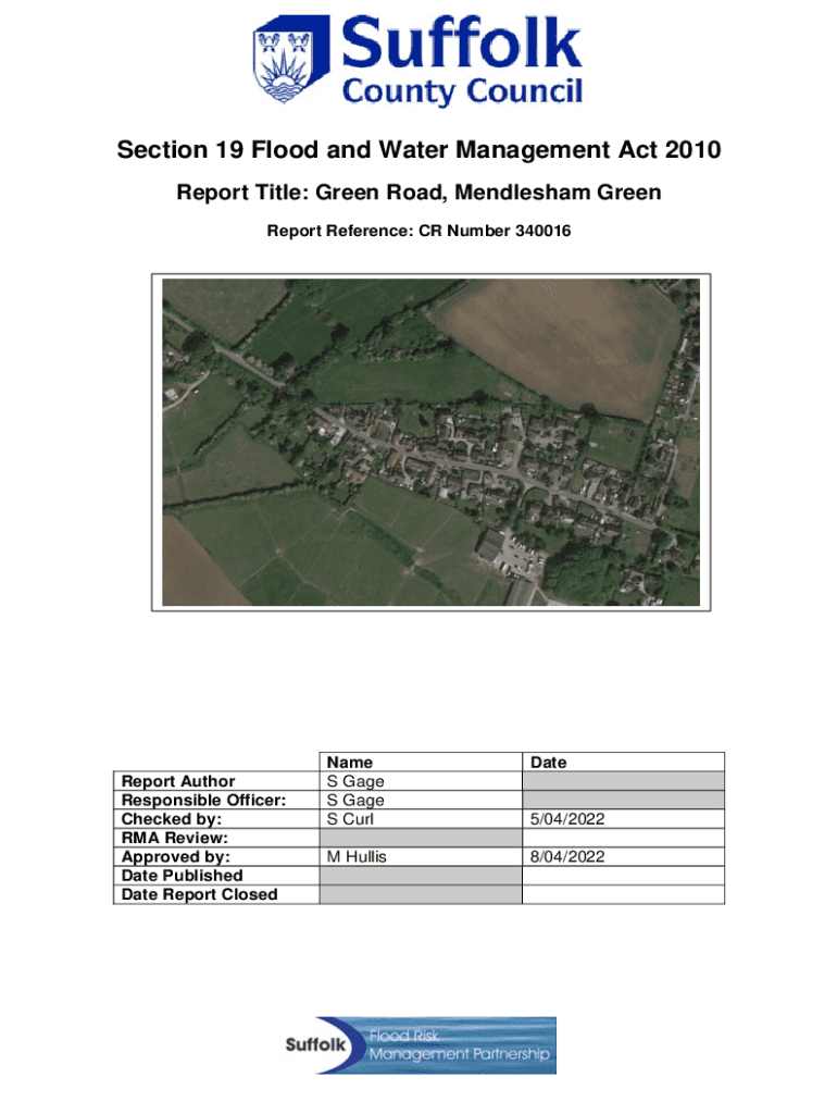 Fillable Online Section 19 Flood Investigation Report - Wood Green ...