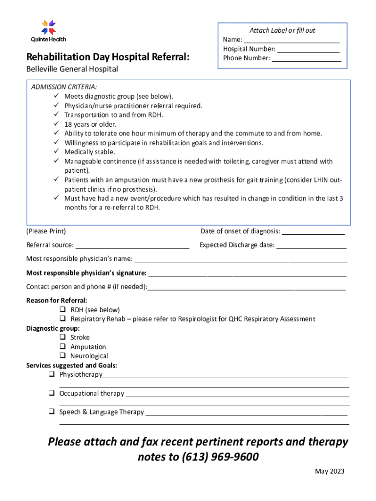 Fillable Online Referral-Form-Inpatient-Outpatient-Rehab. ... Fax Email ...