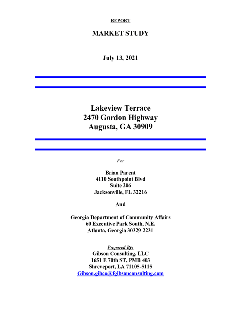 Fillable Online Lakeview Terrace 2470 Gordon Highway Augusta, GA 30909 ...