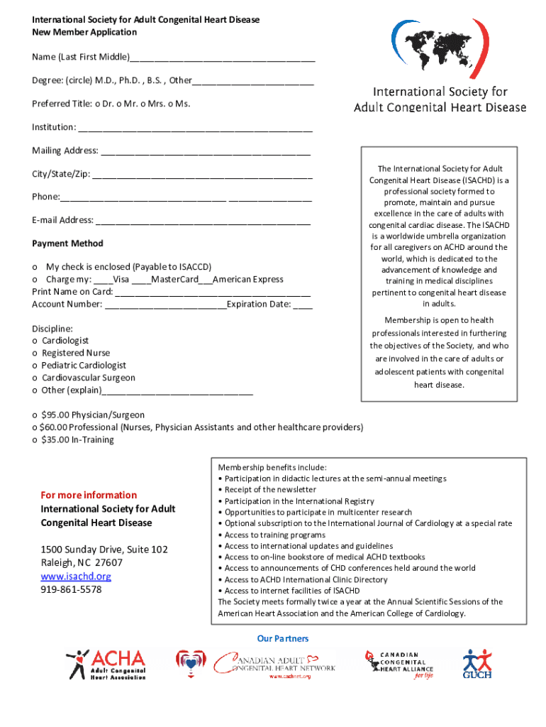 Fillable Online Adult Congenital Heart Disease: Report from a Public ...