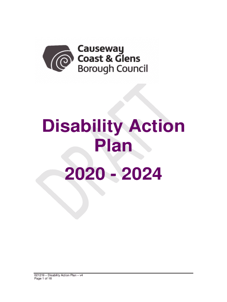 Fillable Online Disability action plan 2020-2024 - Department of ...