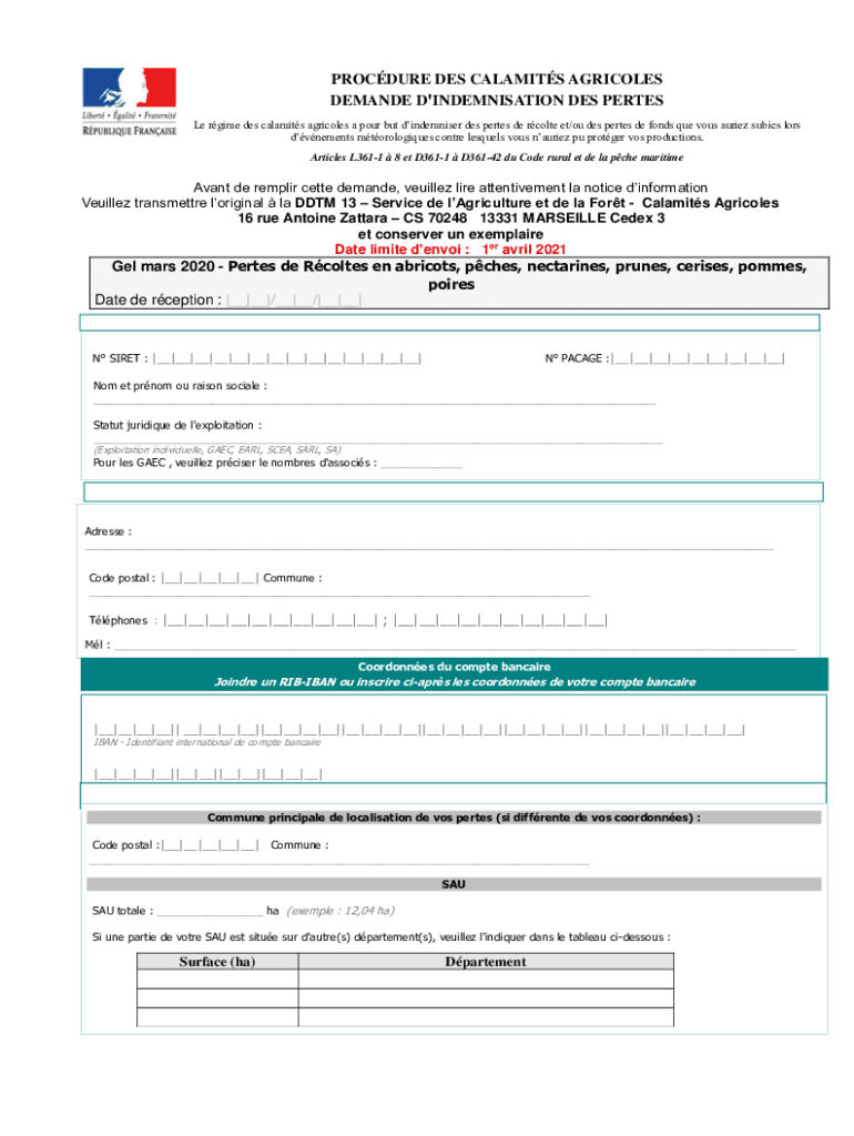 Remplissable En Ligne cities reseaudesvilles PROCDURE DES CALAMITS ...