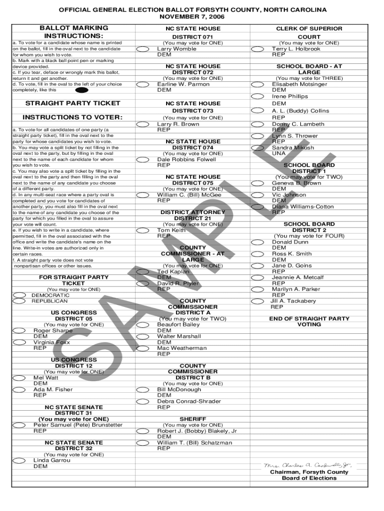 Fillable Online forsythprecincts (version 1).xls Fax Email Print ...