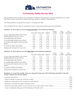 Fillable Online A survey of the workplace experiences of police force ...