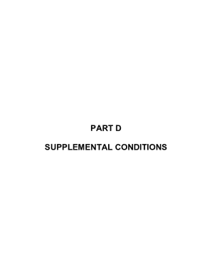 Fillable Online supplemental general conditions of the contract for ... Fax Email Print - pdfFiller