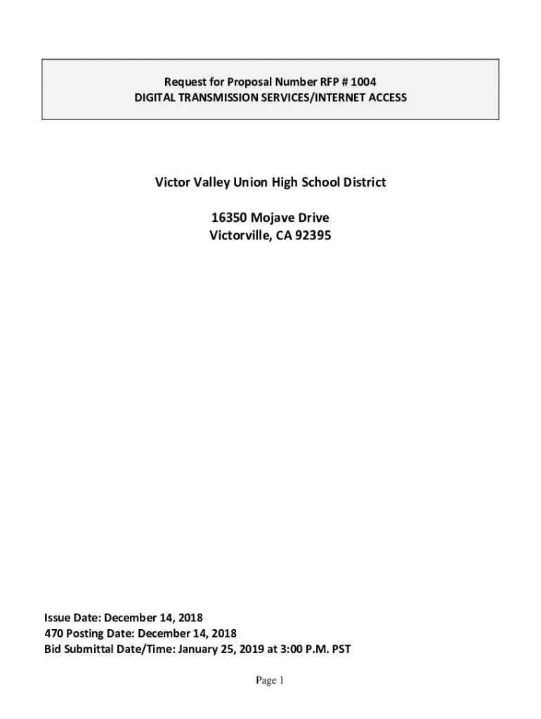 Fillable Online VICTOR VALLEY UNION HIGH SCHOOL DISTRICT DIGITAL ...