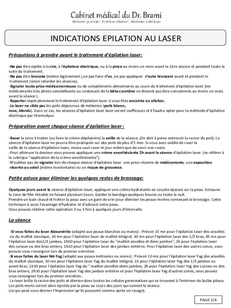 Remplissable En Ligne Soleil et pilation laser : ce qu'il faut savoir Fax Email Imprimer - pdfFiller