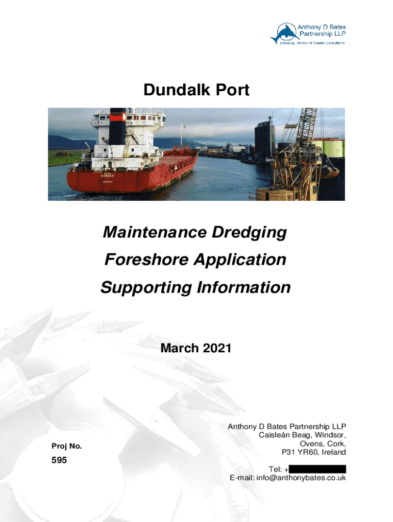 Fillable Online Dundalk Port Maintenance Dredging Natura Impact Statement Fax Email Print ...