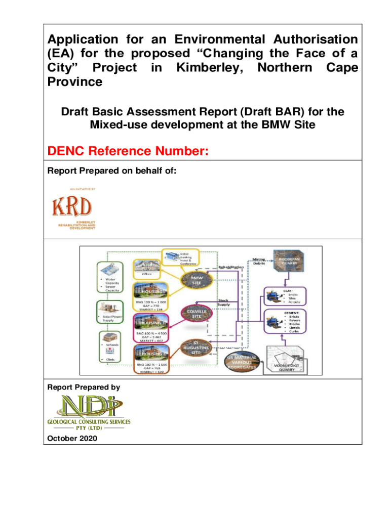 Fillable Online Application for an Environmental Authorisation (EA ...