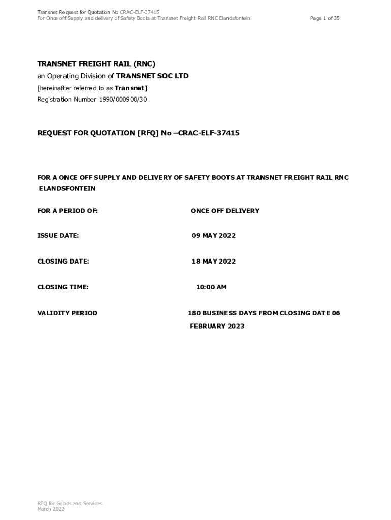 Fillable Online Tender Award For a Once off Supply and Delivery ... Fax ...